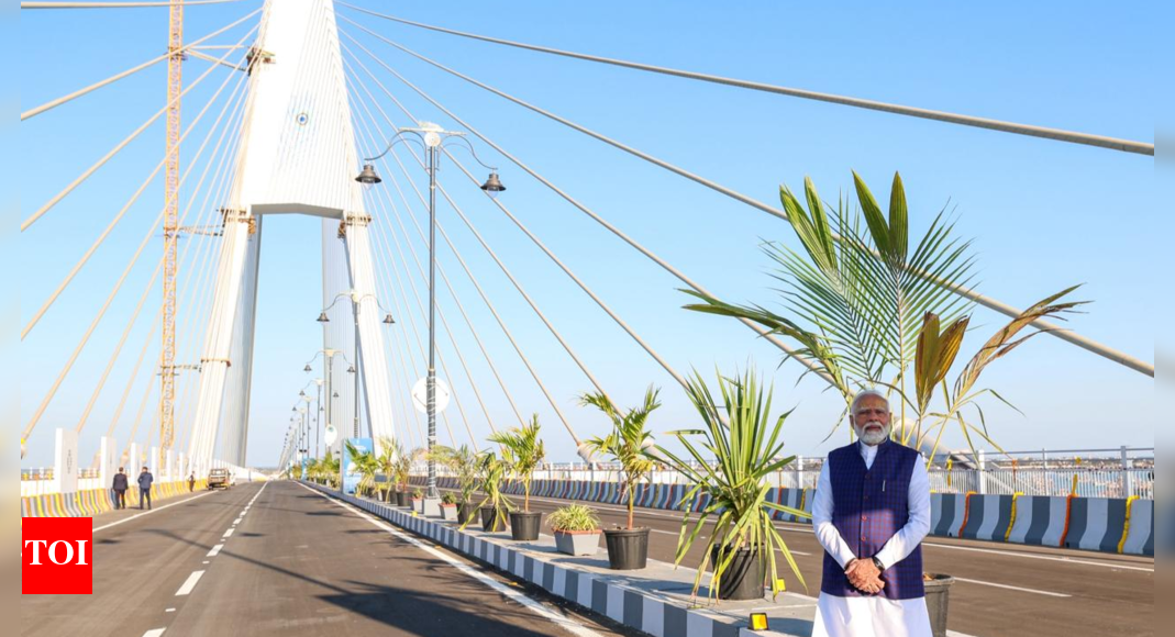 'Stunning Sudarshan Setu!': PM Modi shares photos of India's longest ...
