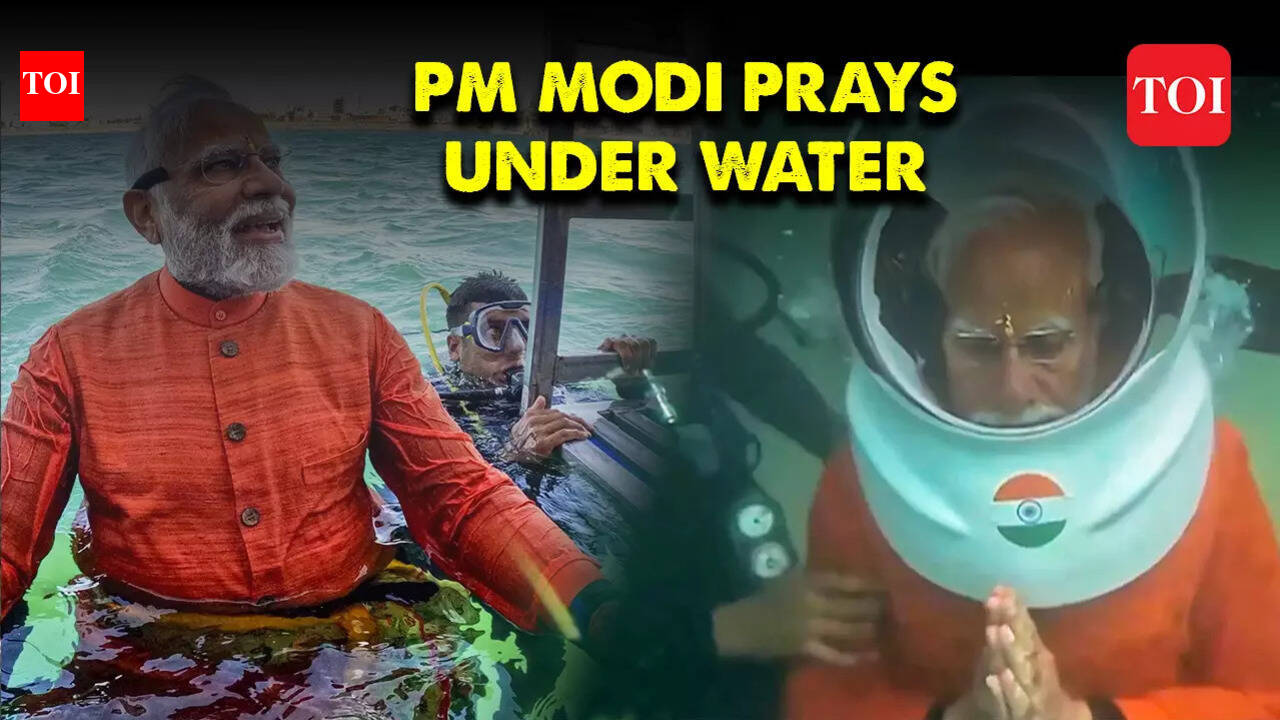 Watch: PM Modi enjoys scuba diving, offers underwater prayers at site ...