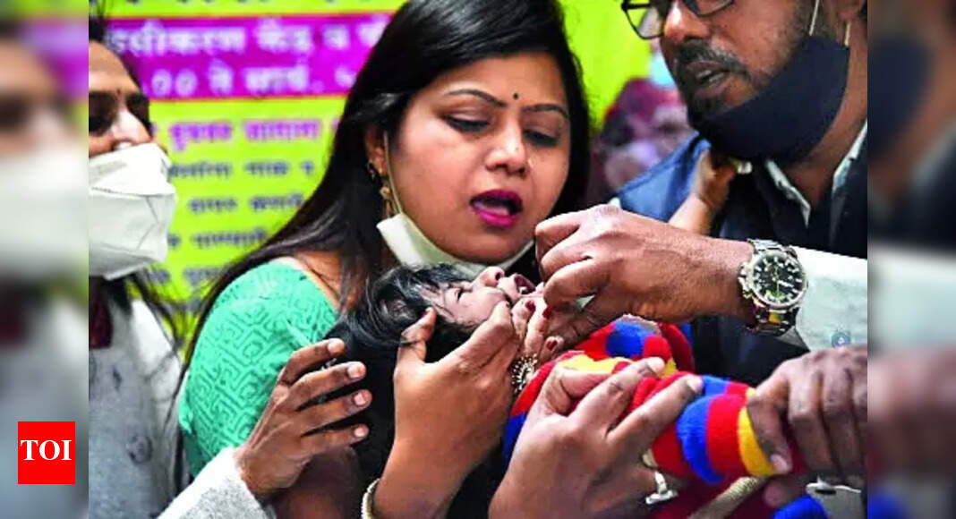 Polio Vaccination Drive: 689 booths set up in Sambhajinagar for anti ...