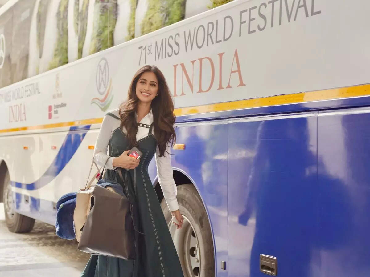 The 71st Miss World delegates arrive in the city of dreams Mumbai to ...