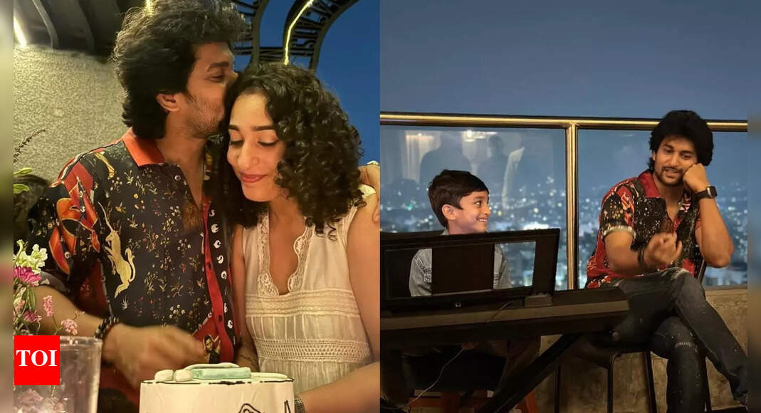 Actor Nani's son Arjun surprises him on his 40th birthday by playing ...