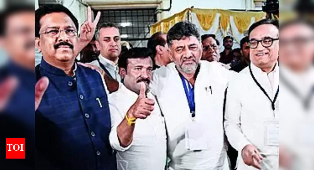 Congress Wins: Congress Wins Big on Cross-Voting, Jolt for BJP-JD(S ...