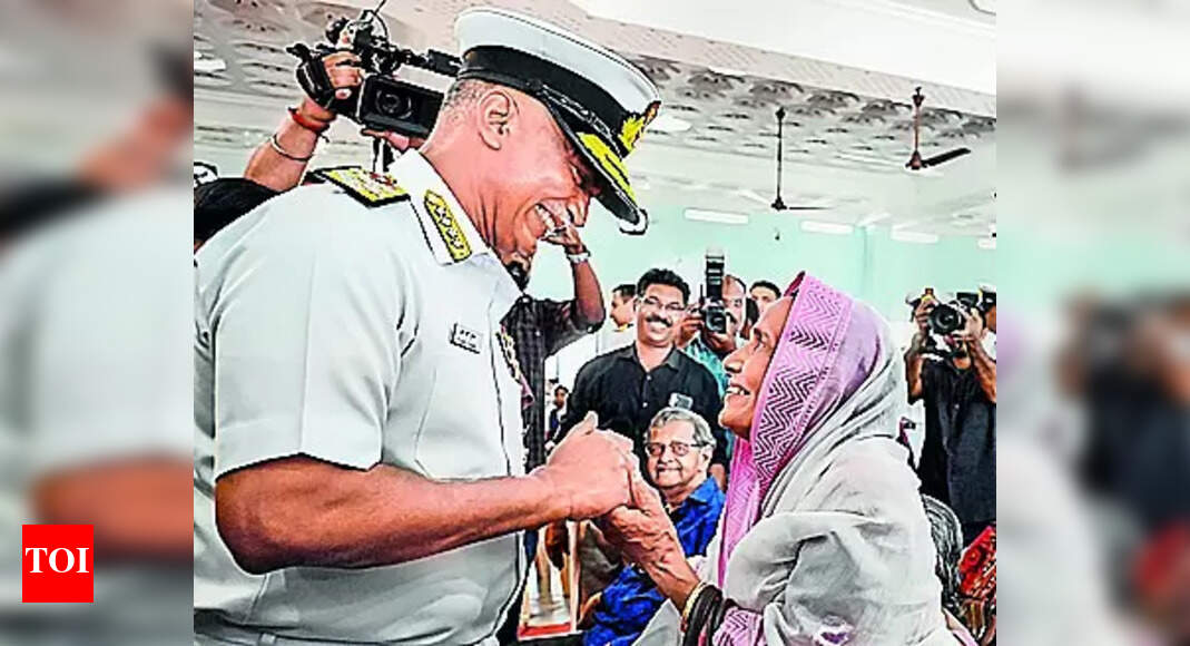 Navy Chief: Navy Chief Admiral R Hari Kumar visits alma mater in ...