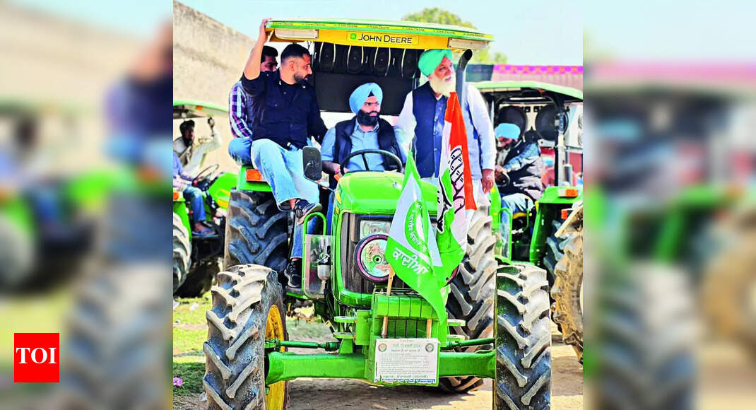Tractor Rally: Cong holds tractor rally in Derabassi Mohali to display ...