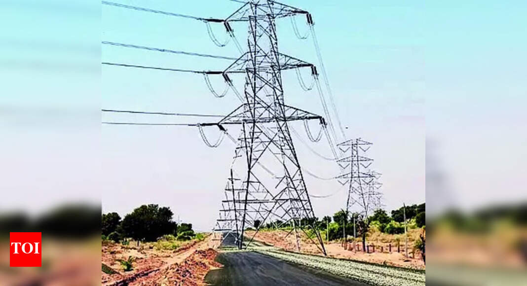 Contractor builds part of NH-68 without removing electricity tower in ...