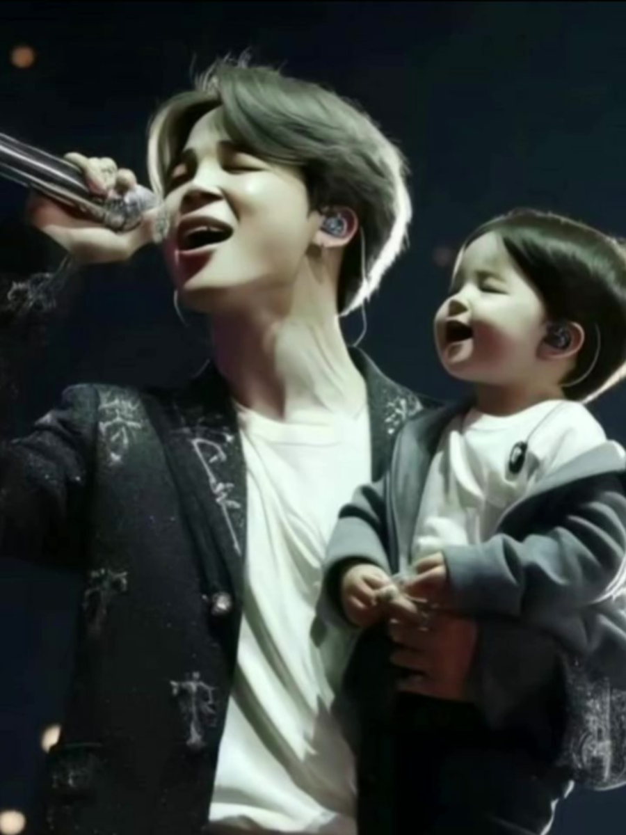 7 AI Pics Of BTS Members Performing With Their Future Babies At ...
