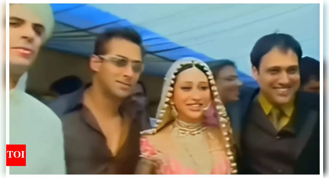 Throwback click: Salman Khan, Vivek Oberoi, and Sridevi at Karisma Kapoor and Sunjay Kapur's ...