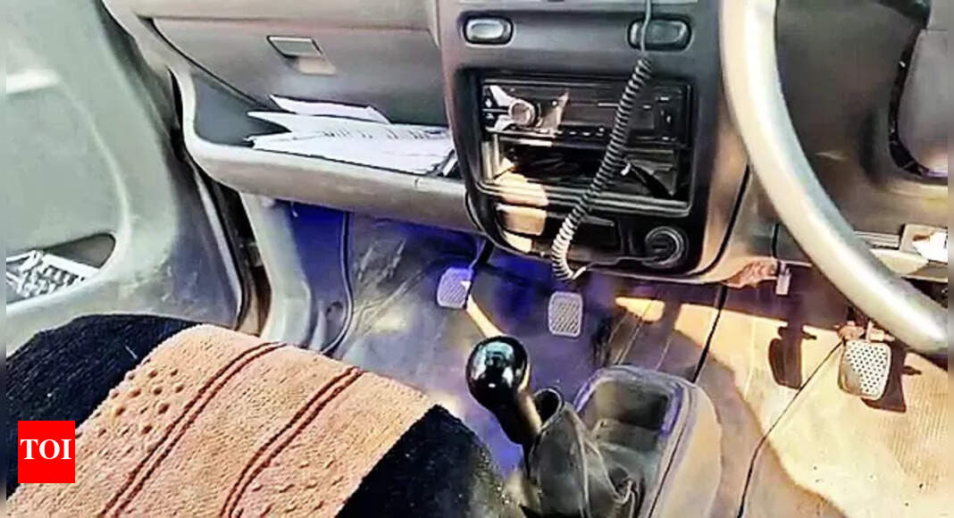 Modified cars used for driving test at Bardoli RTO Surat | Surat News ...