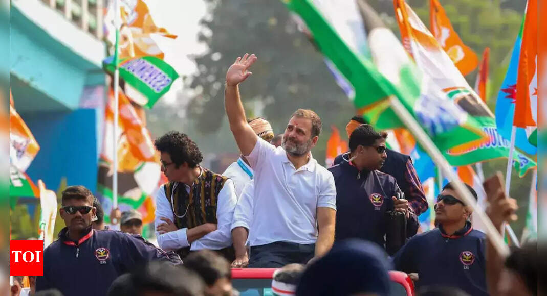 Rahul Gandhi-led Bharat Jodo Nyay Yatra to enter Madhya Pradesh today | India News - Times of India