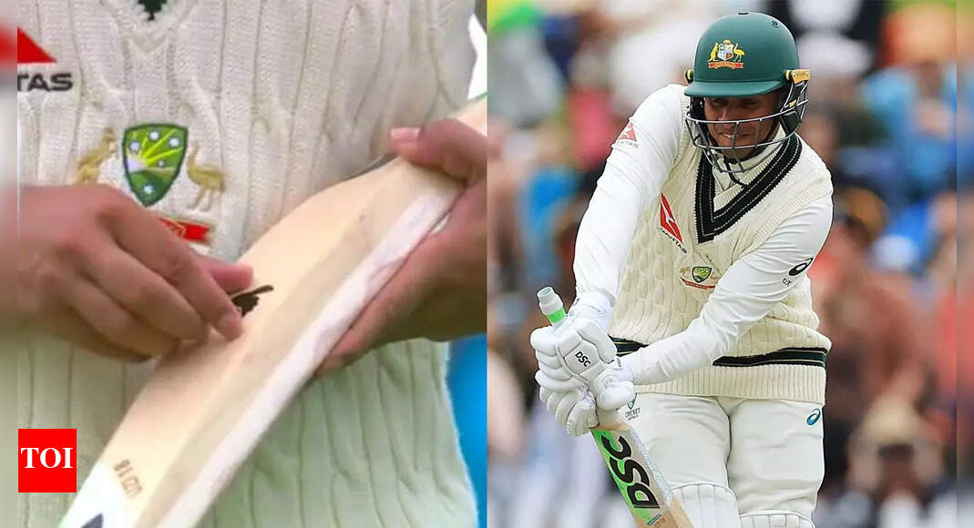 Usman Khawaja forced to remove black dove sticker from bat during first ...