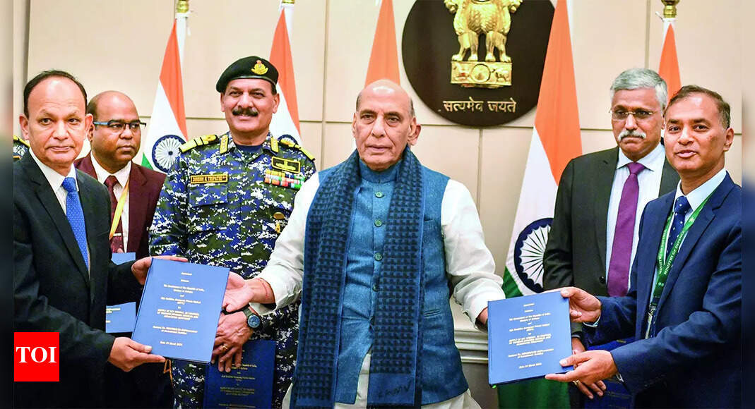 Rs 39k crore deals to buy missiles, air defence guns inked | India News ...