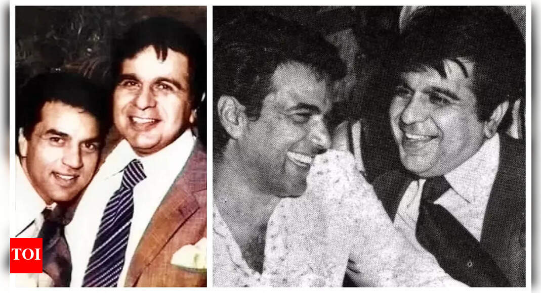 Dharmendra shares an old pictures of the late actor Dilip Kumar, gets nostalgic | Hindi Movie ...