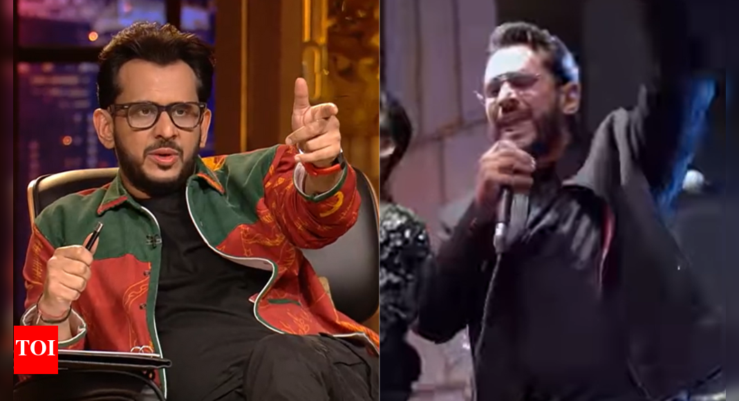 Shark Tank India's Aman Gupta jams on stage by singing Yeh Dil Deewana ...