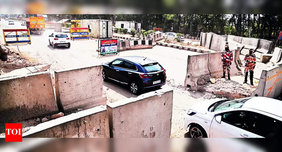 Chandigarh-Ambala Highway: Barricades gone, Chandigarh-Ambala highway opens for traffic after 23 ...