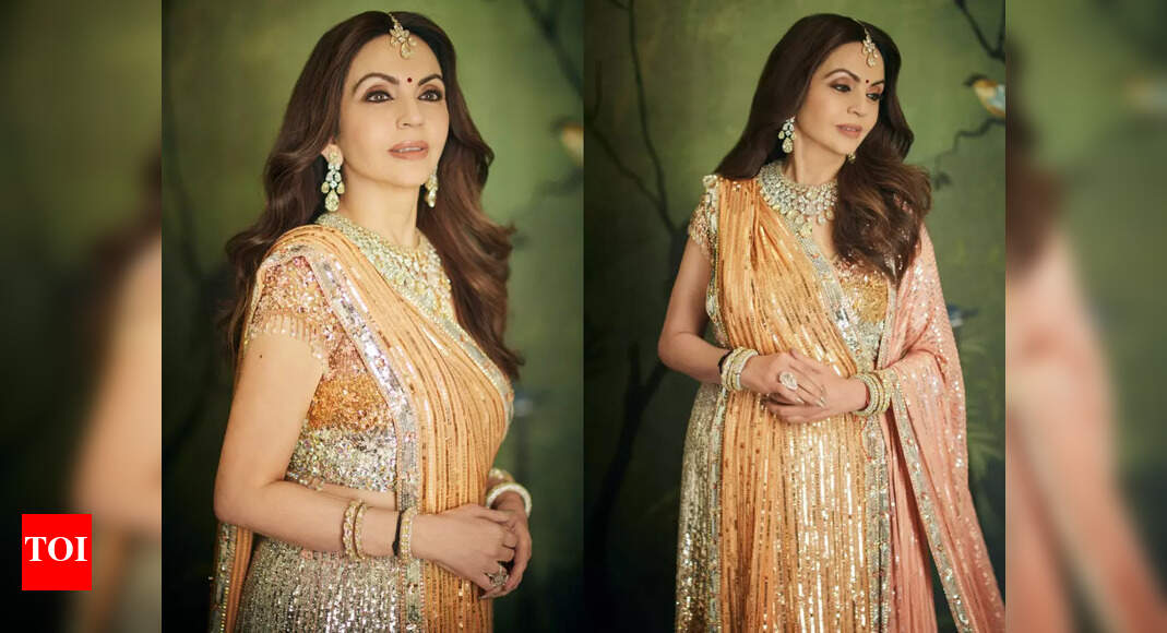 Nita Ambani Lehenga: Nita Ambani's custom-made sequin lehenga is a must ...