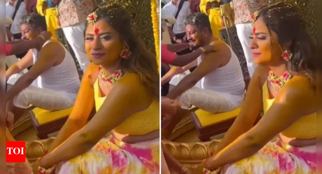 Deepika Das' haldi ceremony video goes viral: A glimpse into the actress's joyful pre-wedding ...