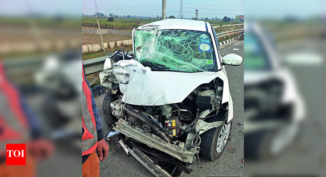 Truck: Truck with Punctured Tyre Brakes Hard on DME: 2 Dead, 3 Injured | Ghaziabad News - Times ...