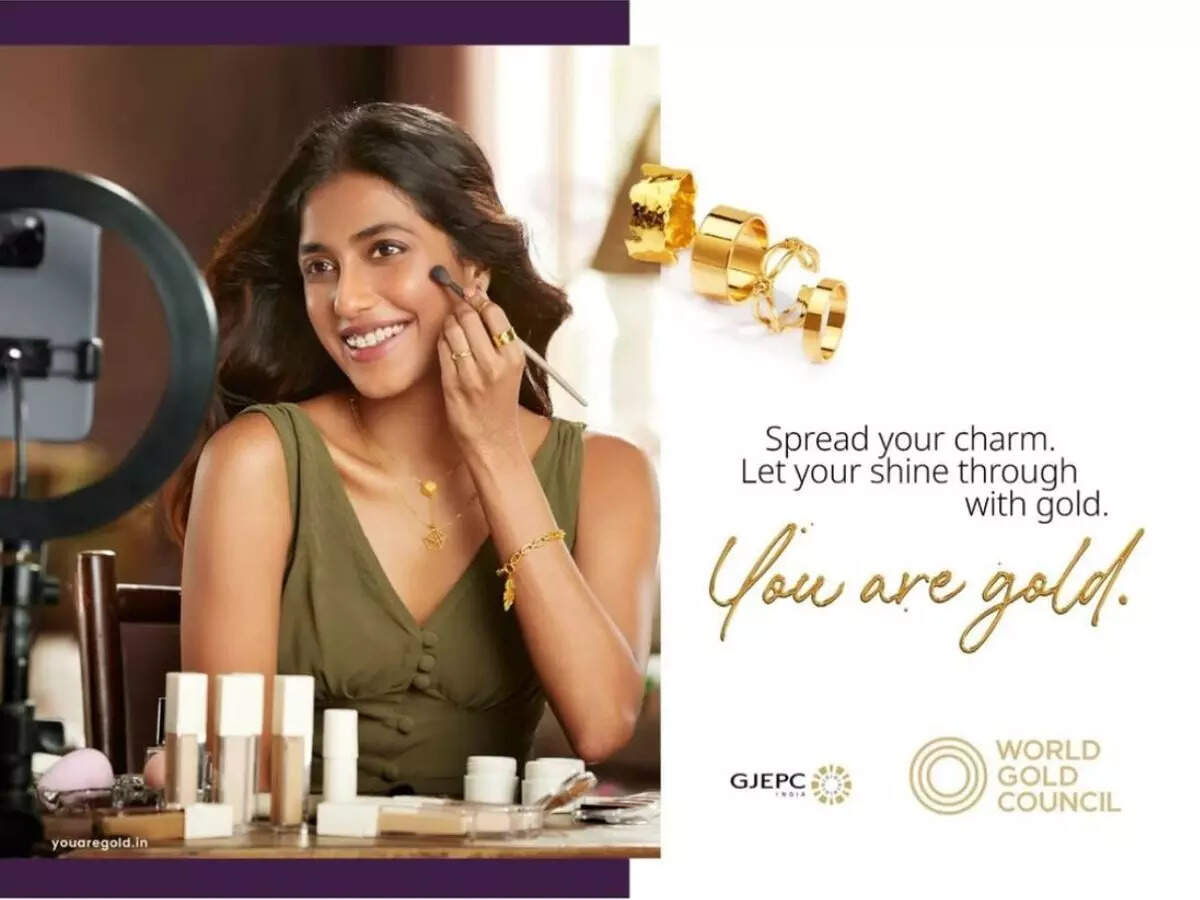 Rati Hulji sparkles in gold jewellery for 'My Gold Guide' commercial