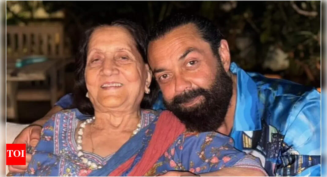 Bobby Deol shares a photo with mother Prakash Kaur as the 'Animal ...
