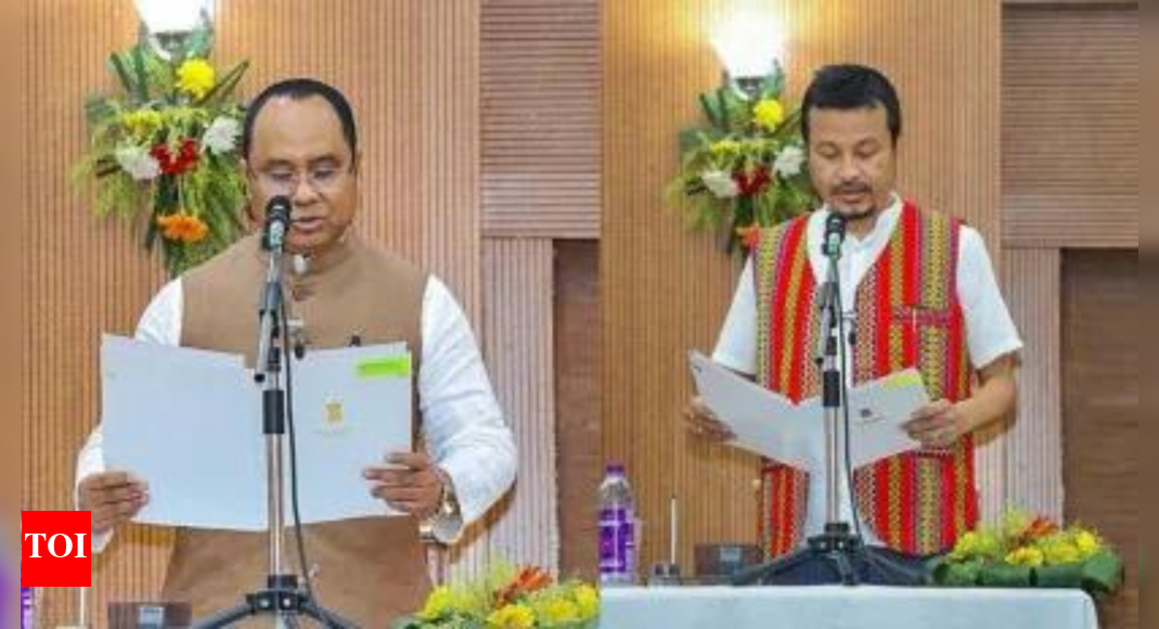 Tipra Motha MLAs: Two Tipra Motha MLAs take oath as ministers in BJP ... Tipra Motha MLAs: Two Tipra Motha MLAs take oath as ministers in BJP ...