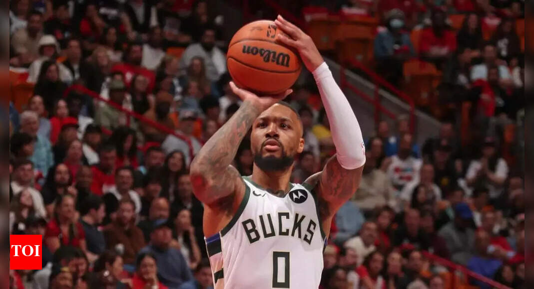 Damian Lillard surpasses Reggie Miller in all-time three-pointers | NBA ...