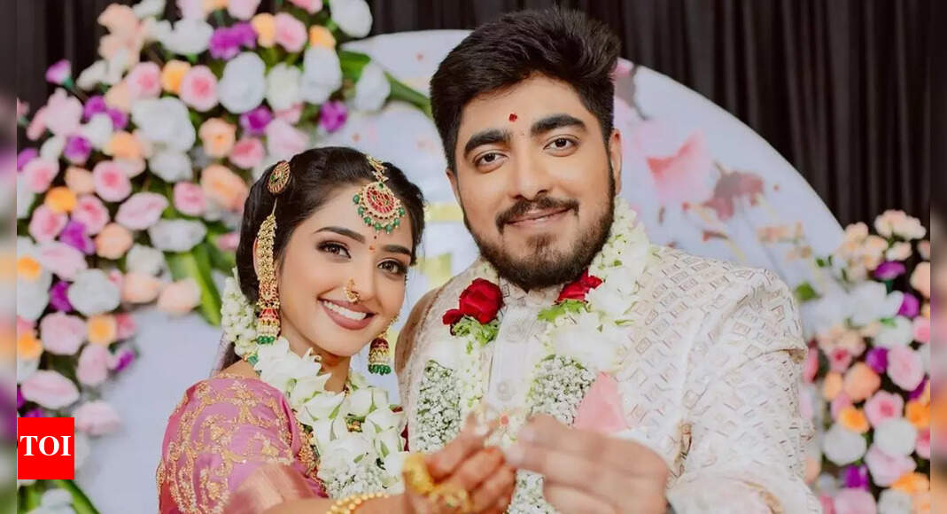 Kaustuba Mani gets engaged to software developer Sidhanth Satish in traditional ceremony - Times ...