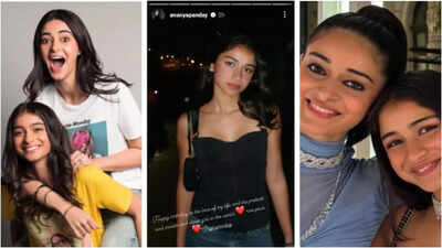 Ananya Panday extends birthday wishes to "coolest girl" Rysa | - Times of India