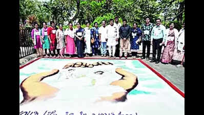 Health Rangoli: Health Rangoli by Medical Students Sets New Records ...