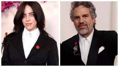Billie Eilish, Mark Ruffalo and other Hollywood stars hailed for donning red pins supporting ...