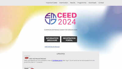 CEED, UCEED 2024 scorecards OUT, direct links to check - Times of India