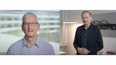 Watch: Apple CEO Tim Cook shares a Vision Pro message from a Porsche ...