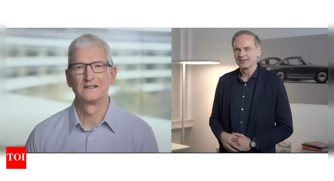 Watch: Apple CEO Tim Cook shares a Vision Pro message from a Porsche ...