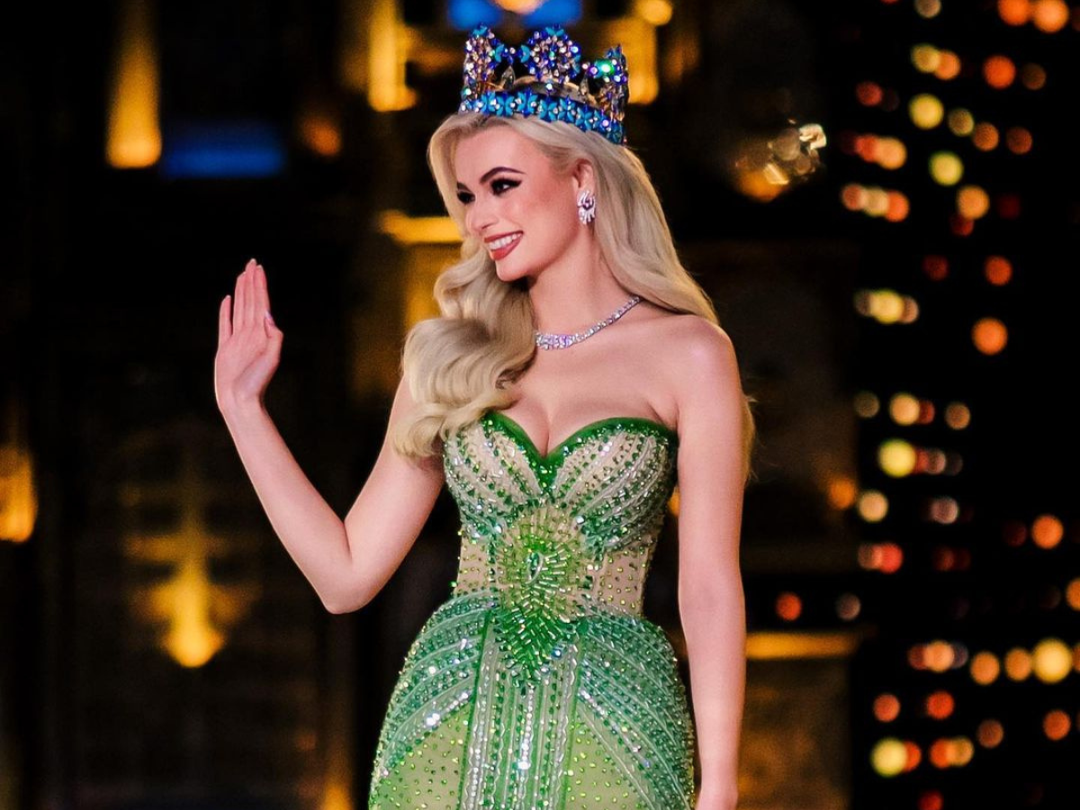 Karolina Bielawska expresses gratitude as she passes on the Miss World ...