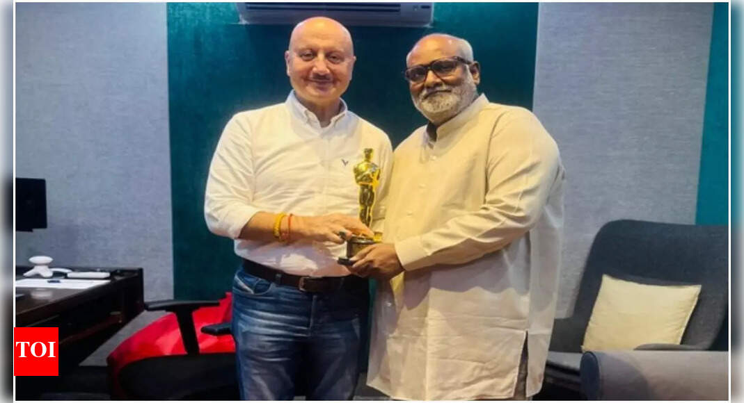Oscar-winning music director MM Keeravani collaborates with Anupam Kher ...
