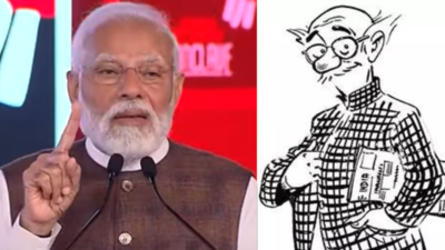 PM Modi invokes the 'Common Man' | India News - Times of India