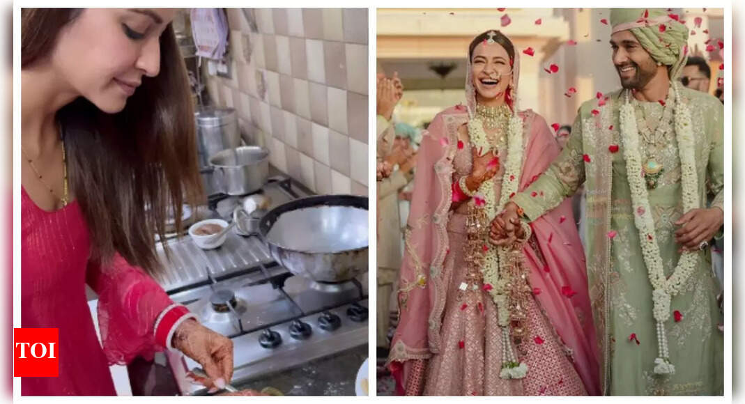 New bride Kriti Kharbanda makes her ‘pehli rasoi’; husband Pulkit ...