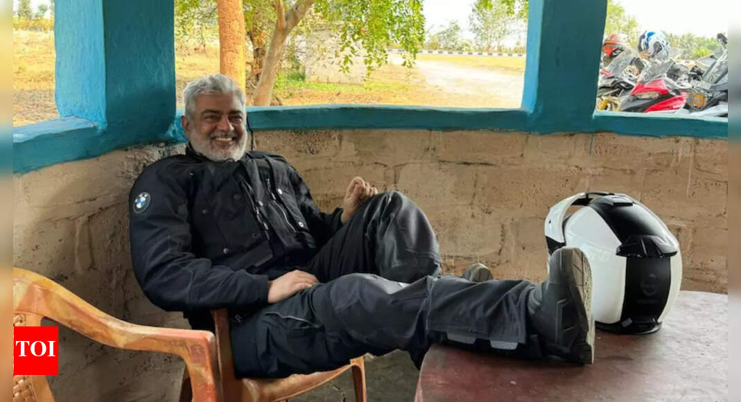 Ajith Kumar looks 'fit and agile' as he gets back on track in biker ...