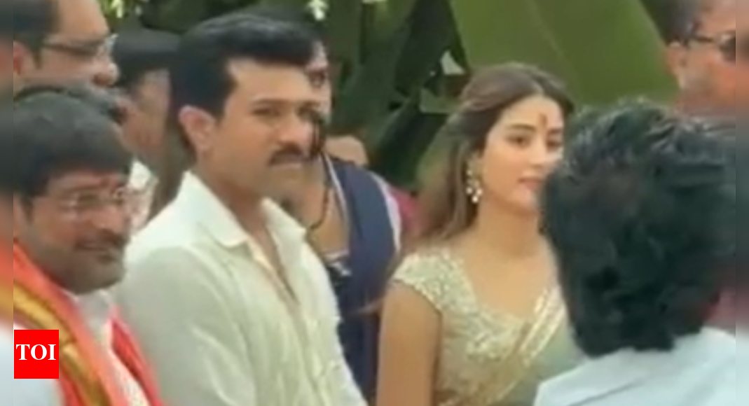 Ram Charan and Janhvi Kapoor Perform Pooja at 'RC16' Launch Ceremony ...