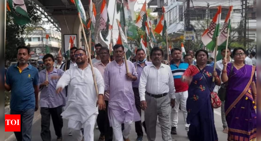 INDIA Bloc launches joint campaign against BJP in Tripura | Agartala News - Times of India
