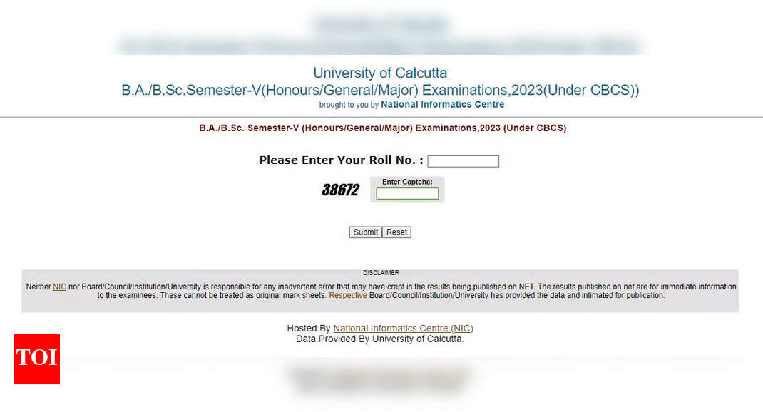 Calcutta University Result 2024 released for BA, BSc 5th semester at wbresults.nic.in, download ...