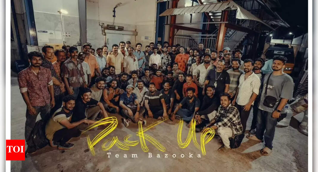 It’s a wrap for ‘Bazooka’ starring Mammootty | - Times of India