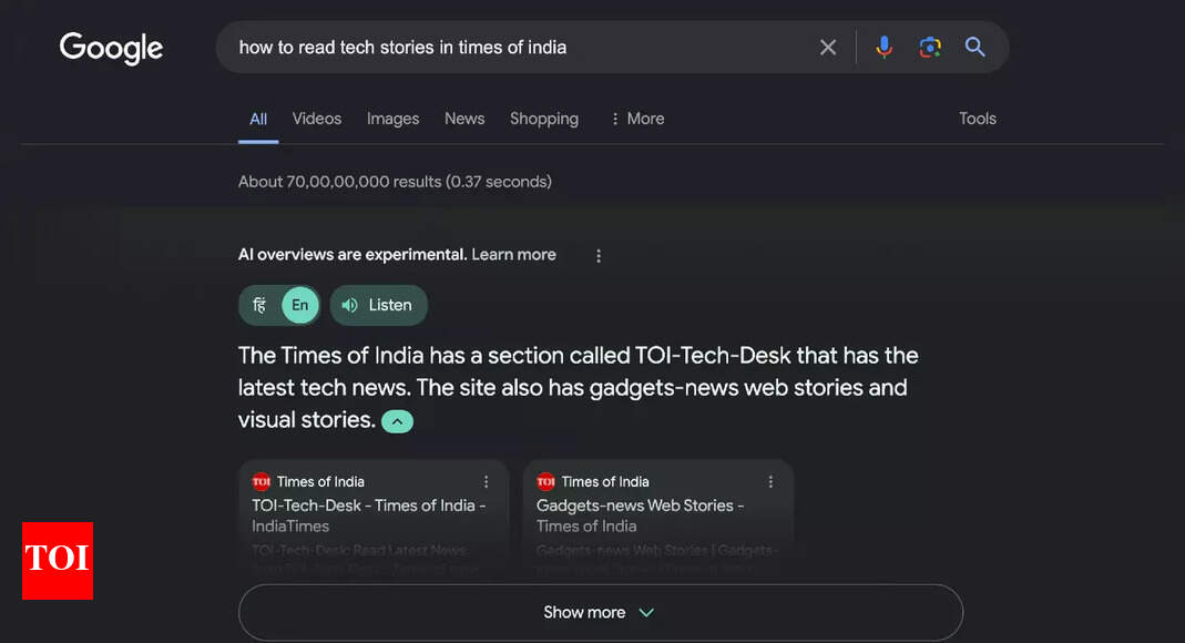 Google rolling out AI overviews in Search: What it means for users - Times of India