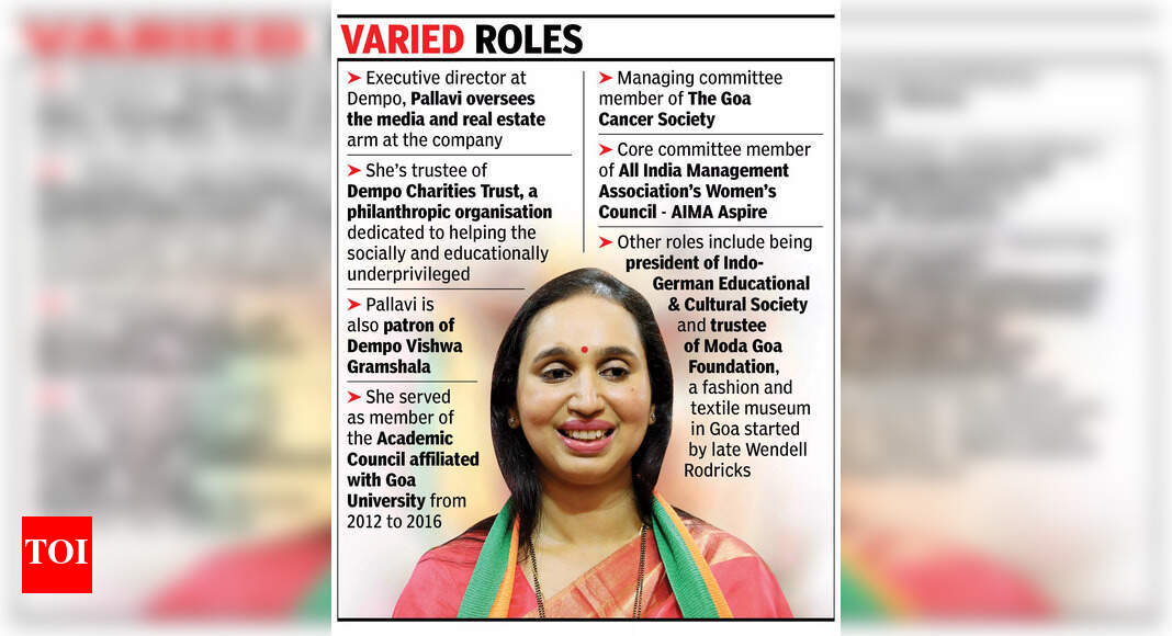 Evolution of Pallavi from philanthropy to politics | Goa News - Times ...
