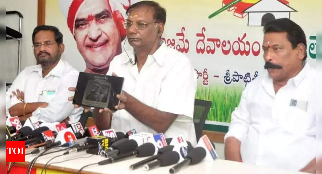 TDP cautions voters to be wary of Vijayasai Reddy's newfound love for Nellore | Amaravati News ...