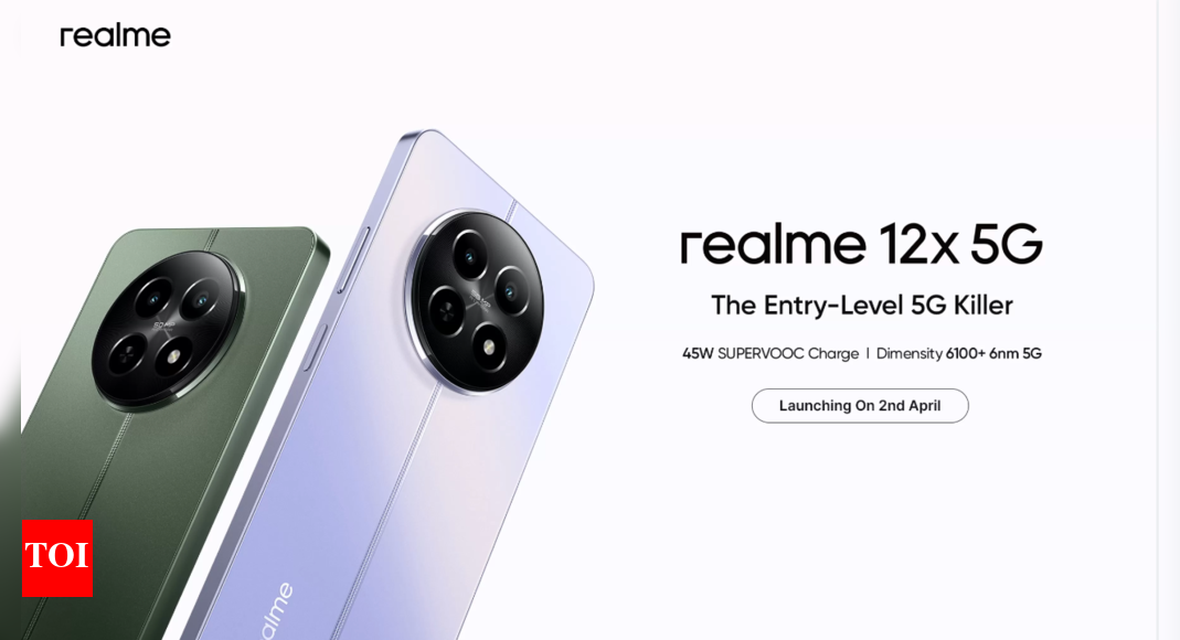 Realme 12X 5G to be first-ever phone under Rs 12,000 to support 45W ...
