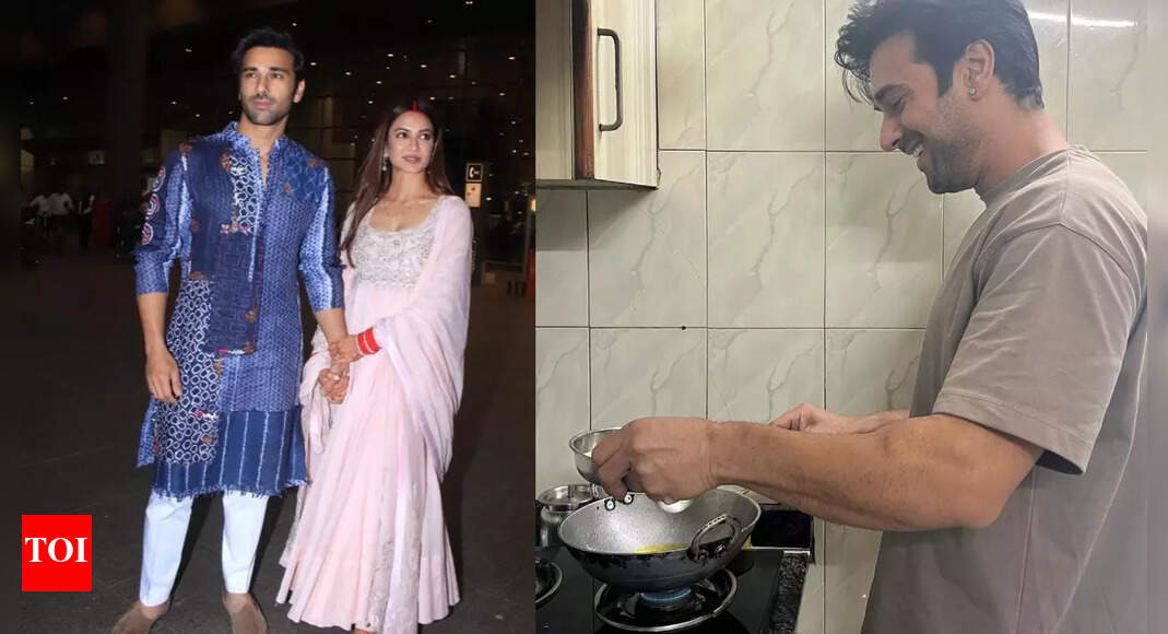 Kriti Kharbanda gets emotional as Pulkit Samrat does his 'pehli rasoi ...