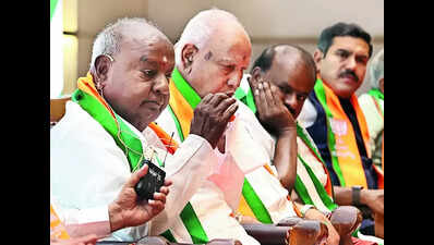 BJP-JD(S): Bjp-jd(s) To Take Out Joint Campaign In Old Mysuru | Bengaluru News - Times of India