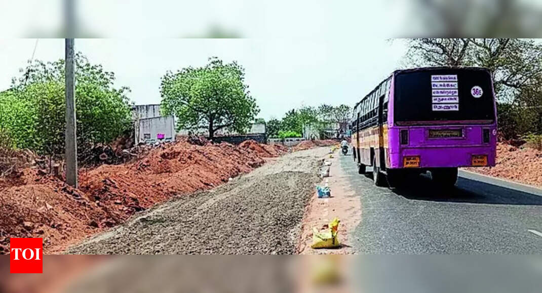 Road Being Widened To Get Rid Of Blackspot | Trichy News - The Times of ...