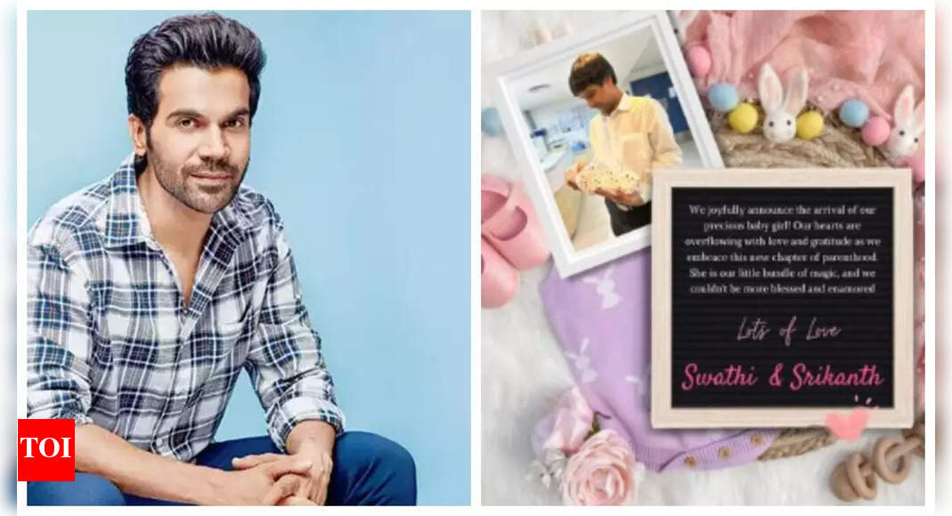 Rajkummar Rao wishes new parents Srikanth Bolla and his wife Swathi ...