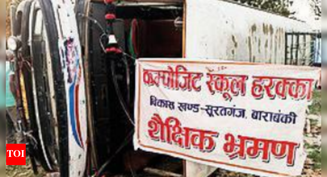 3 Kids, Bus Conductor Killed In Barabanki Road Accident, 15 Hurt | Lucknow News - Times of India